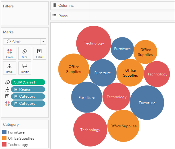Tableau FAQS List 32 Charts Bubble Charts