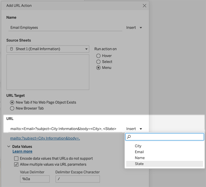 URL Tableau